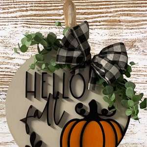 Hello Fall Sign, Hello Fall Wood Sign - Etsy