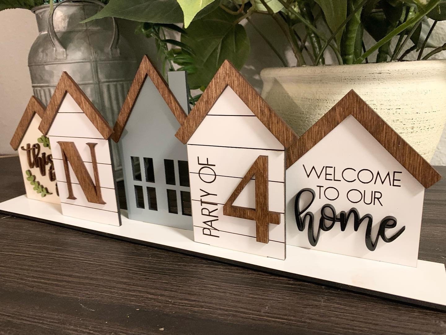 Personalized Standing House Centerpiece Farmhouse Decor - Etsy