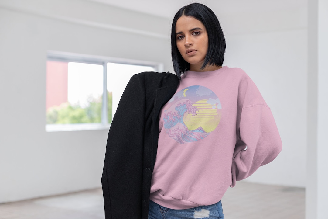 Vaporwave, Pastel Goth Sweater, Japanese Aesthetic, Kawaii, the Great ...