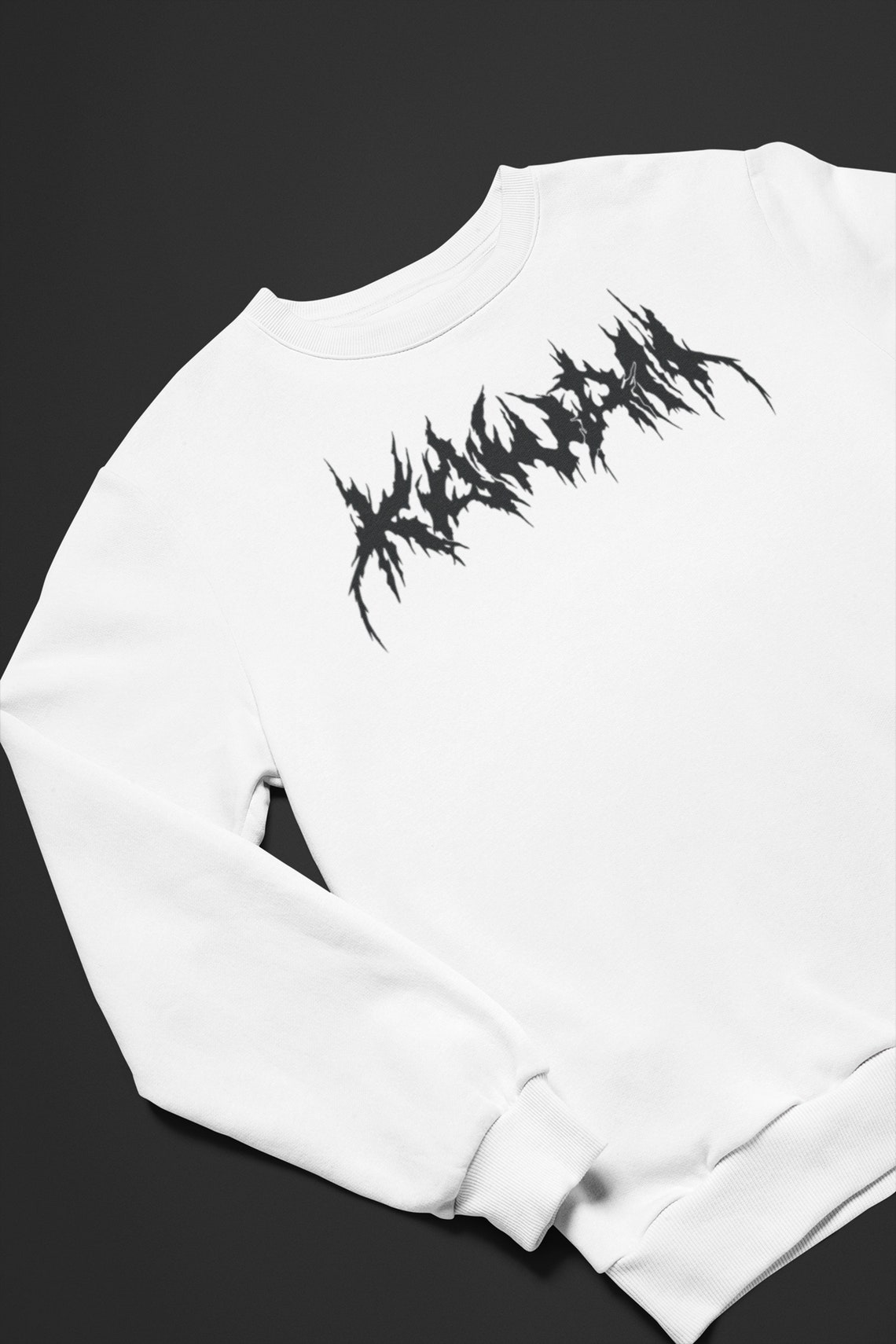 Kawaii Black Death Metal Pastel Goth Logo Creepy Cute | Etsy