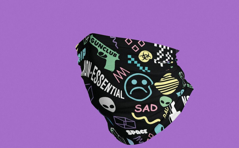 Vaporwave Aesthetic Face Mask Reusable Washable Face Mask - Etsy