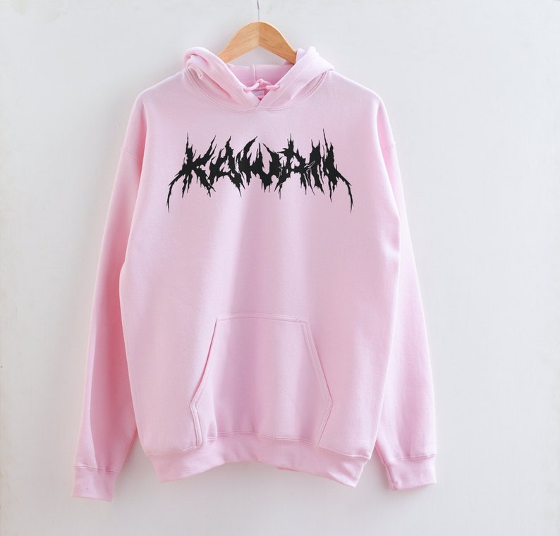 Kawaii Creepy Cute Hoodie Pastel Goth Clothing, Sad Girl Sweater, Death ...
