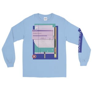 Fatal Error Vaporwave Aesthetic Long Sleeve T-shirt - Retrowave, Edm ...