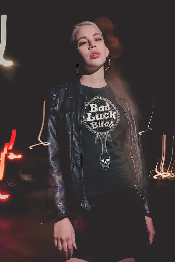 Gothic Vanity Hand Mirror Pastel Goth Bad Luck Bitch Vintage | Etsy