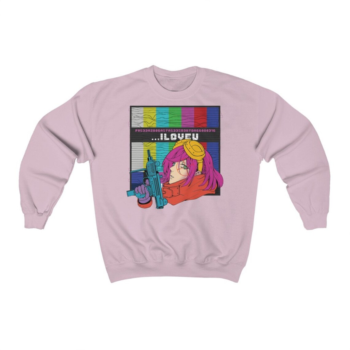 Cyberpunk Uzi Girl Sweater Futuristic Anime Clothing | Etsy