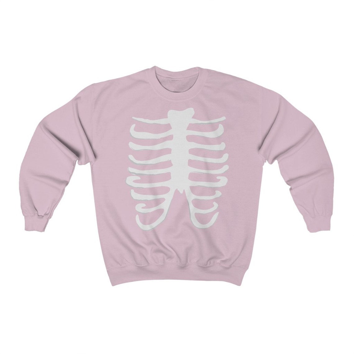 Pastel Goth Rib Cage Sweater- Nu Goth, Kawaii Sweatshirt, Witchy Soft ...