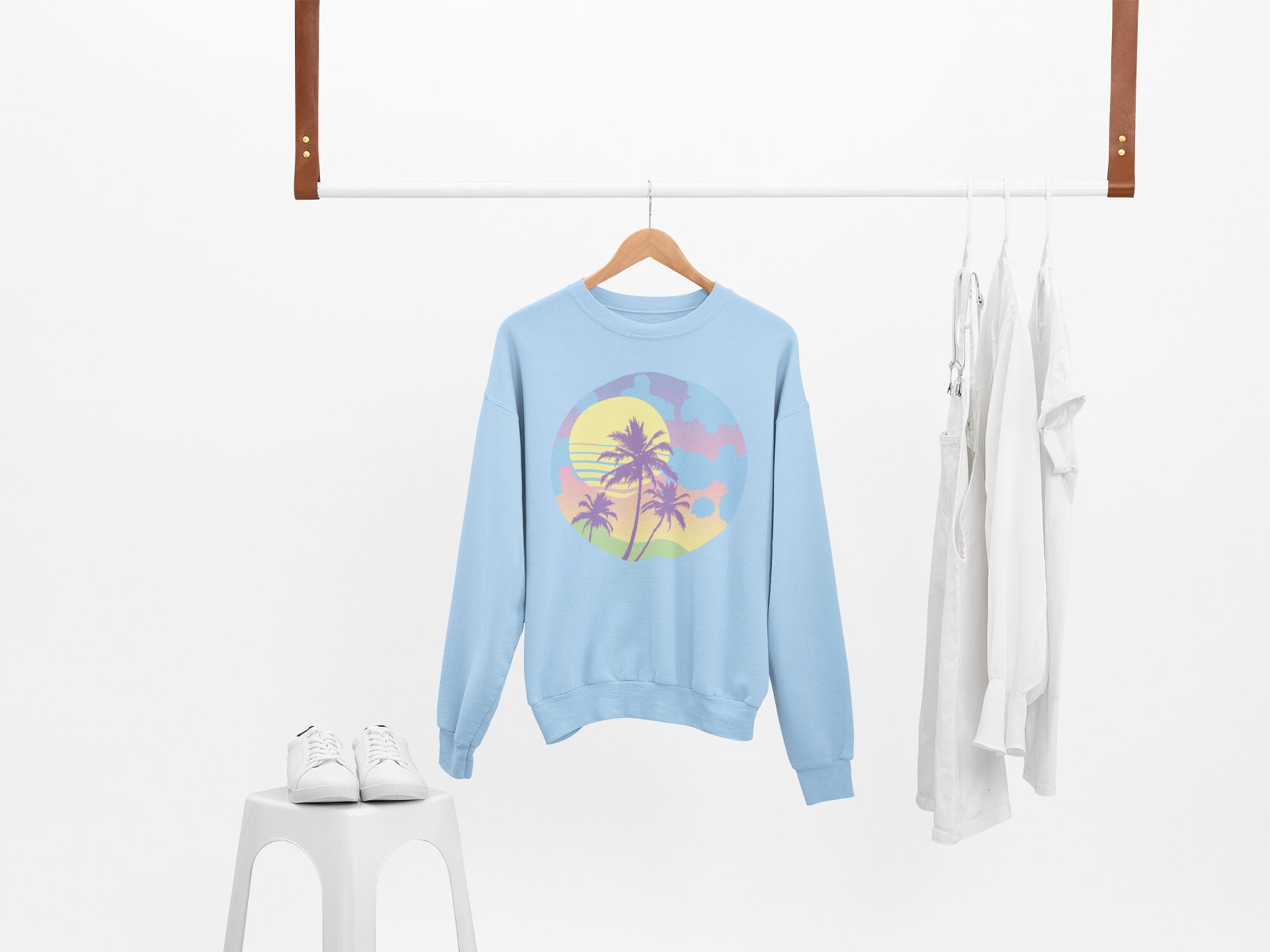 Vaporwave Retrowave Sweater - Pastel Aesthetic, Retro Vintage, 90s ...