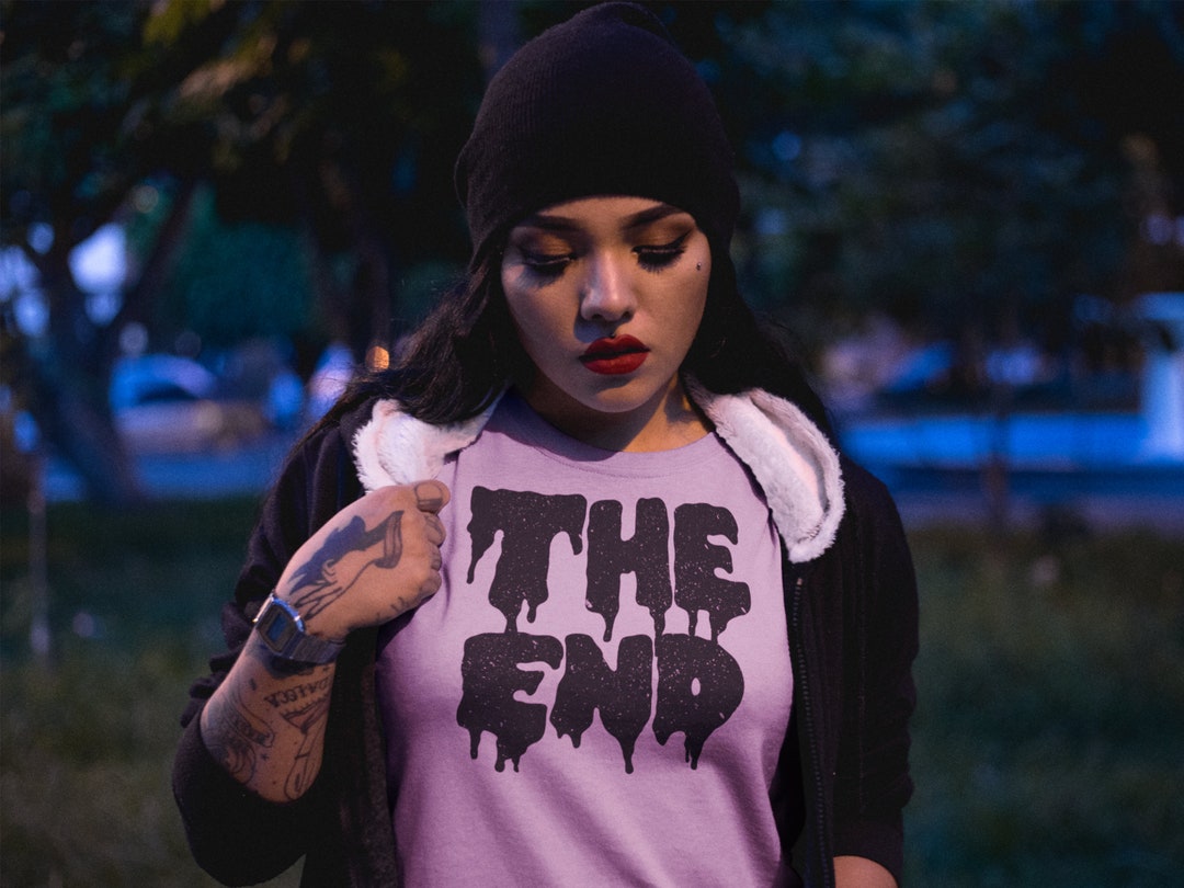 Pastel Goth 'the End' T-shirt: Retro Grunge Graphic Tee - Etsy