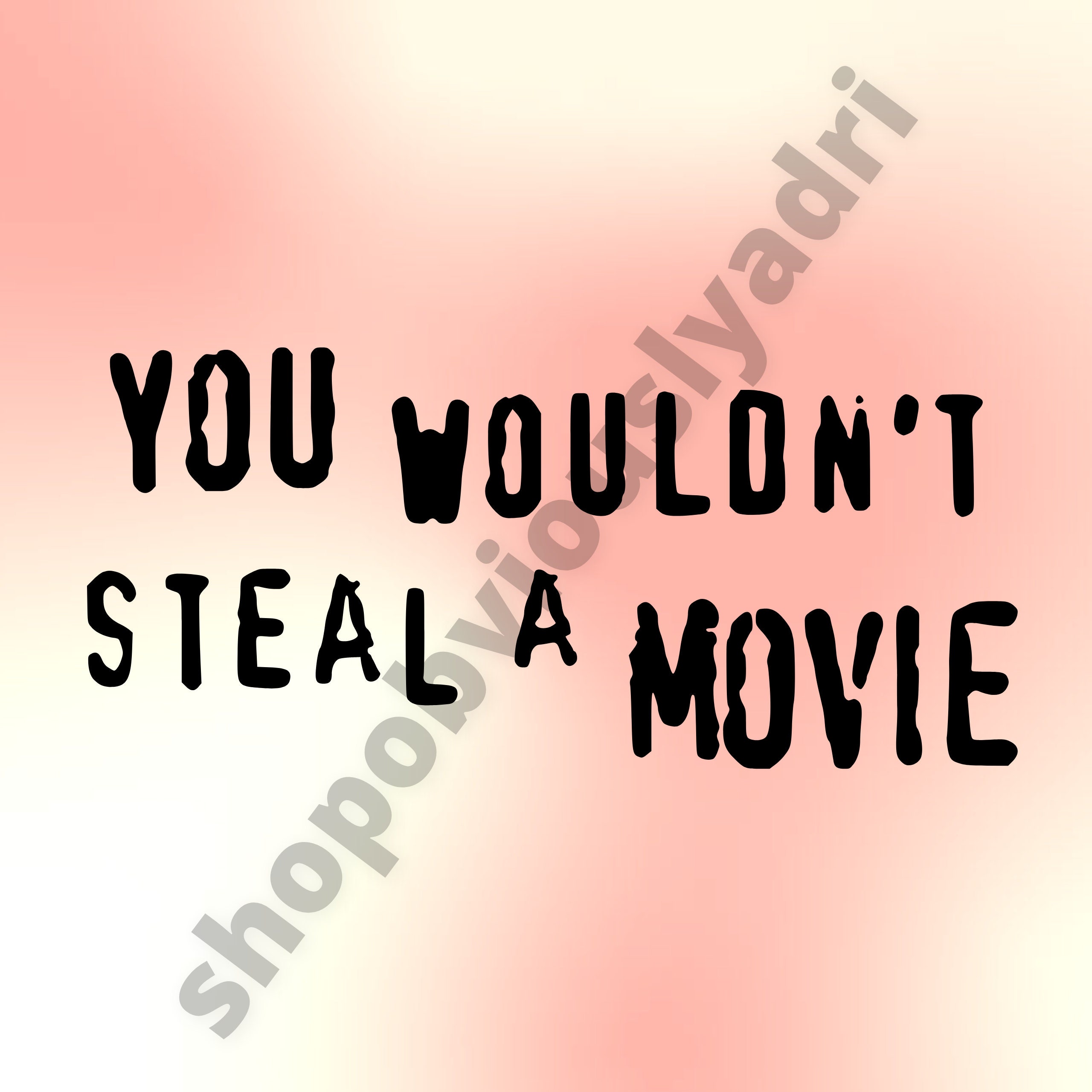 Piracy It's A Crime PSA Meme SVG File Pack for Cricut, Silhouette Cameo ...