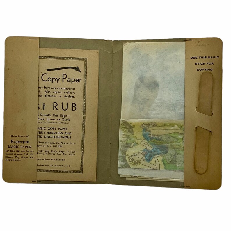 1935 Kopeefun Magic Copy Paper Kit Embree Mfg Co Elizabeth New - Etsy