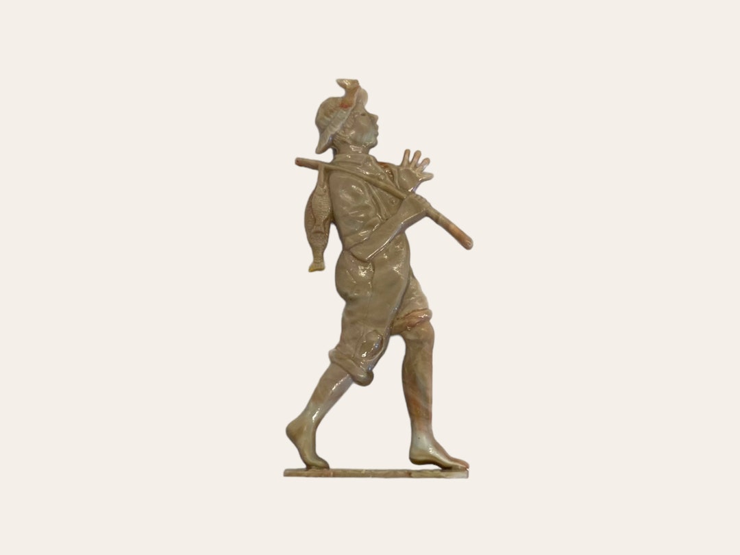 1950s Cracker Jack Prize Boy Fisherman Standup Toy Miniature - Etsy