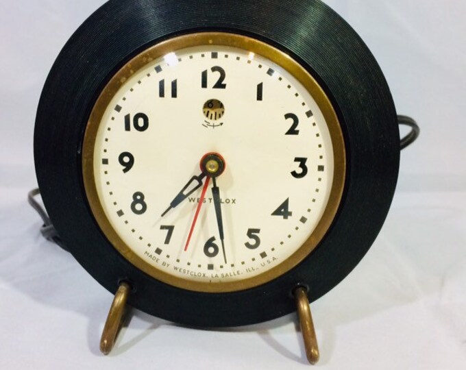 1938 Vintage Westclox Orb Electric Alarm Stop Clock, All Original ...