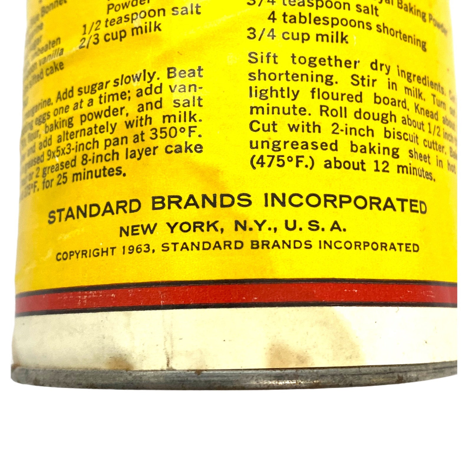 1960s Royal Baking Soda Cream of Tartar Advertising Label Tin | Etsy