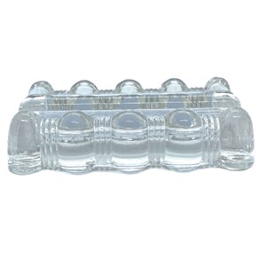 1920s Crystal Salt Cellar Art Deco Large Ribbed Rectangular - Etsy