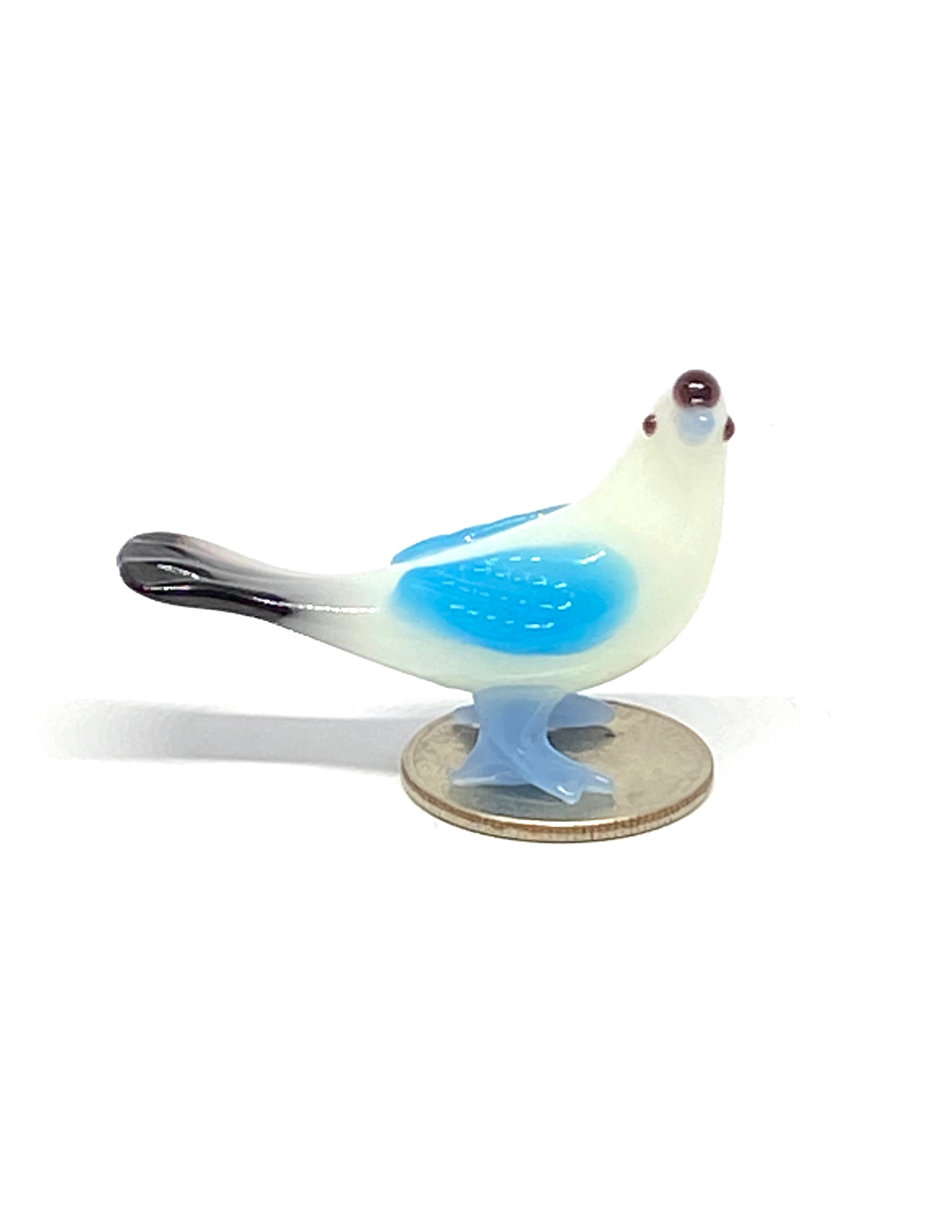 Art & Collectibles Vintage Micro Glass Bird Figurine Vintage Mini Bird ...