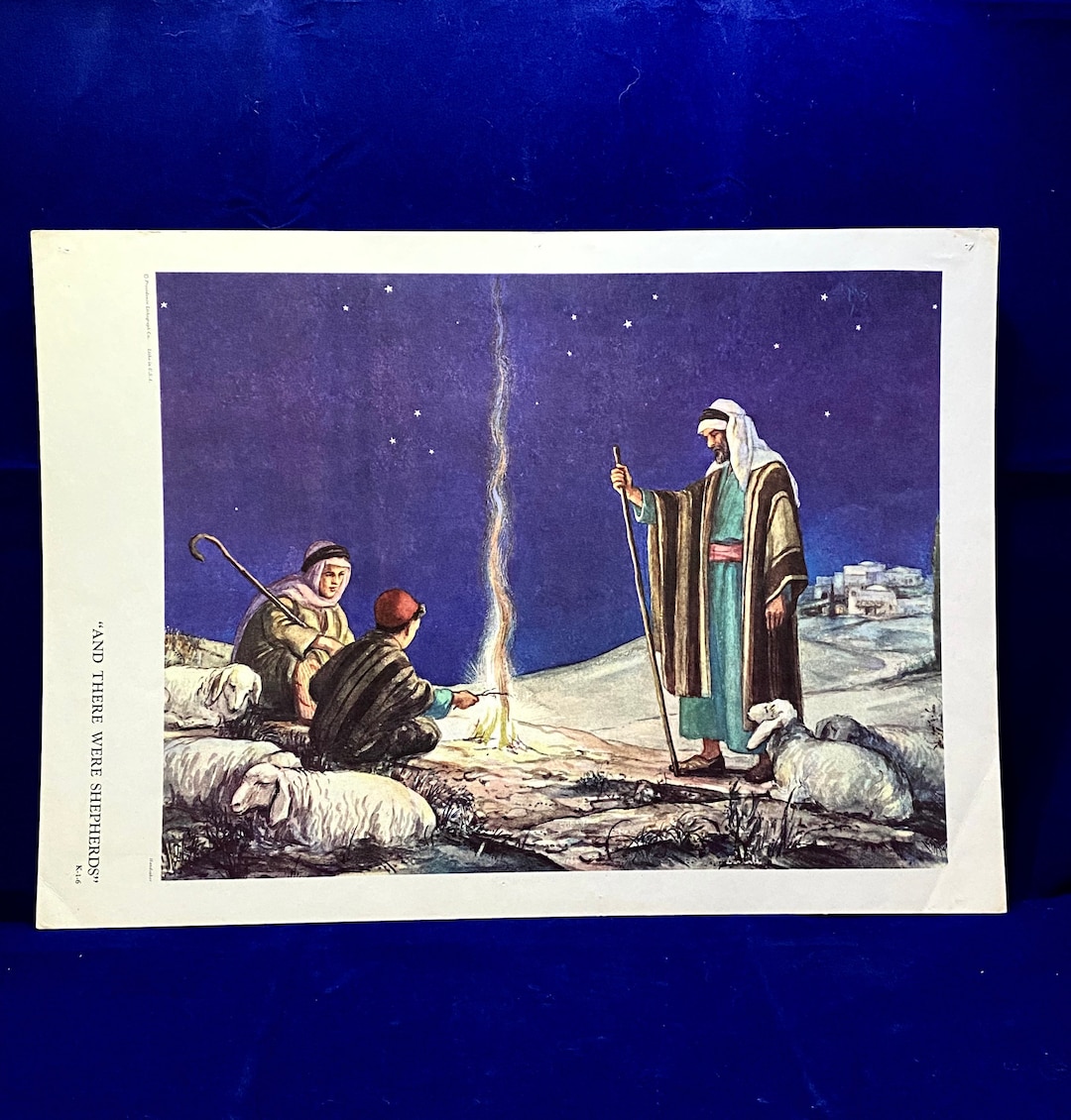 1950s Religious Poster Vintage Church Sunday School Classroom - Etsy