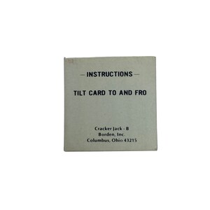 VTG Cracker Jack Flicker Frog Tilt Card Lenticular Toy Prize - Etsy