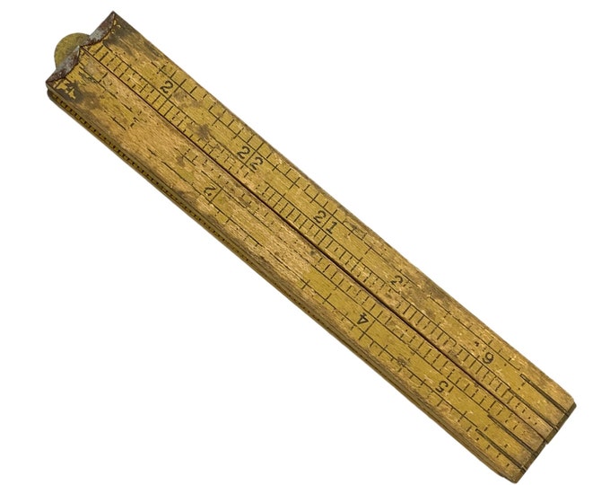 Vintage Stanley Folding Wood Ruler No 163 Four Way 24” - Etsy