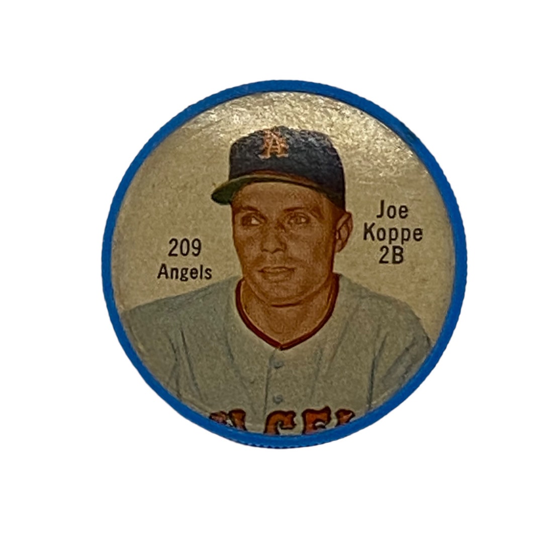 Vintage Baseball Coin Salada Tea Junket No. 209 Joe Koppe Angels 1962 ...