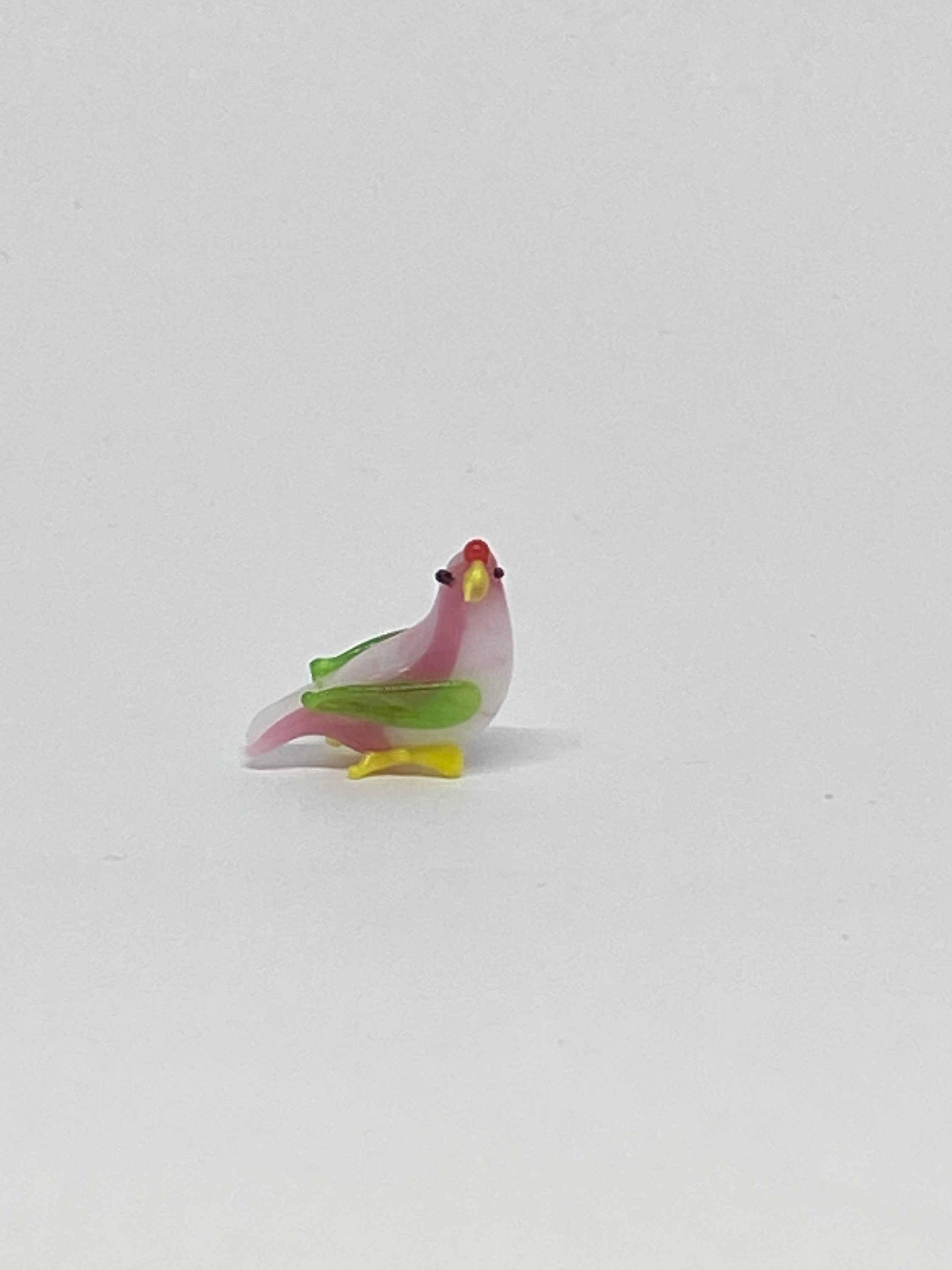 Art & Collectibles Vintage Micro Glass Bird Figurine Vintage Mini Bird ...