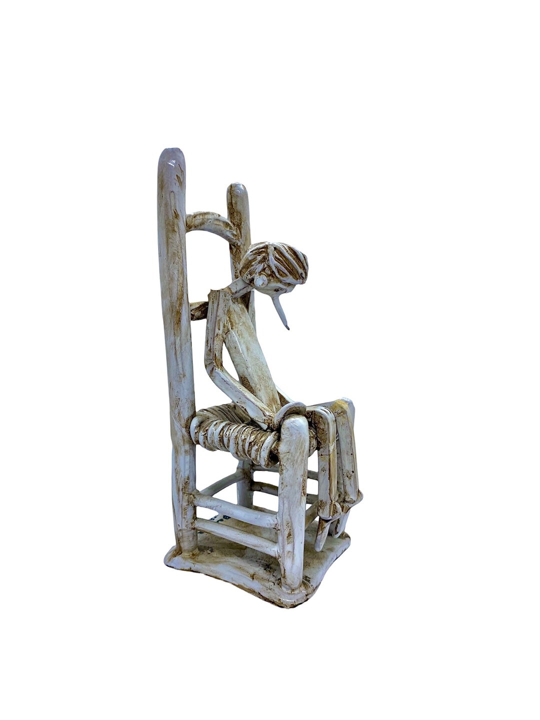 VTG Italy Dino Bencini Pinocchio Sitting in Chair Figure Ceramic Art ...