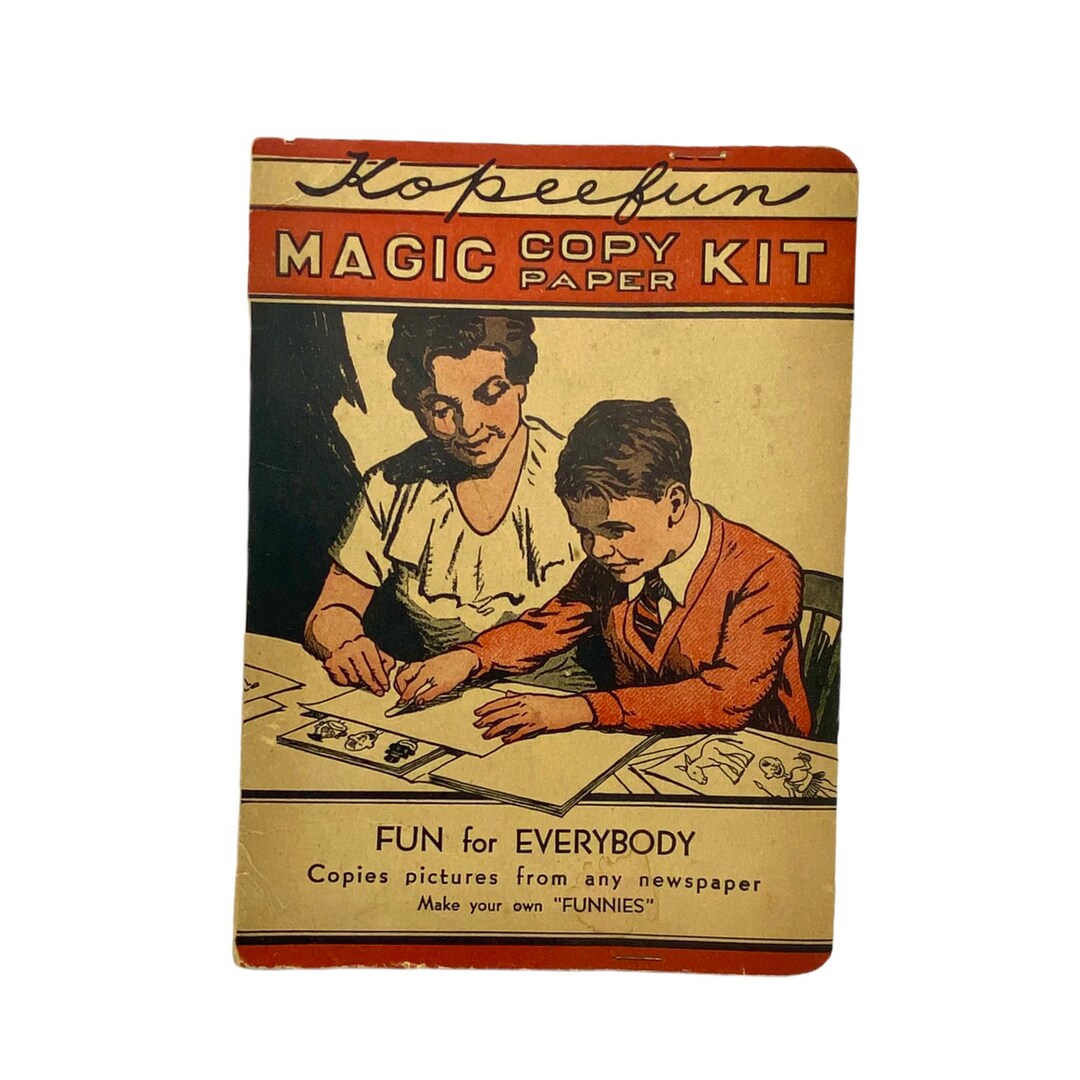 1935 Kopeefun Magic Copy Paper Kit Embree Mfg Co Elizabeth New - Etsy