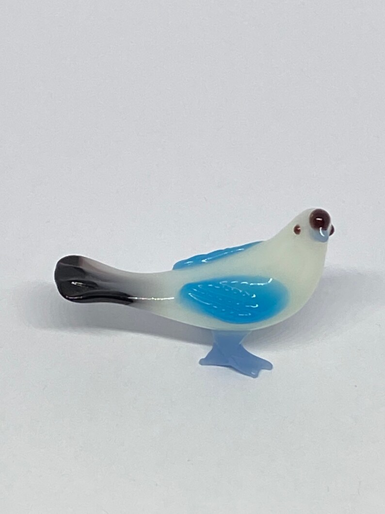 Art & Collectibles Vintage Micro Glass Bird Figurine Vintage Mini Bird ...