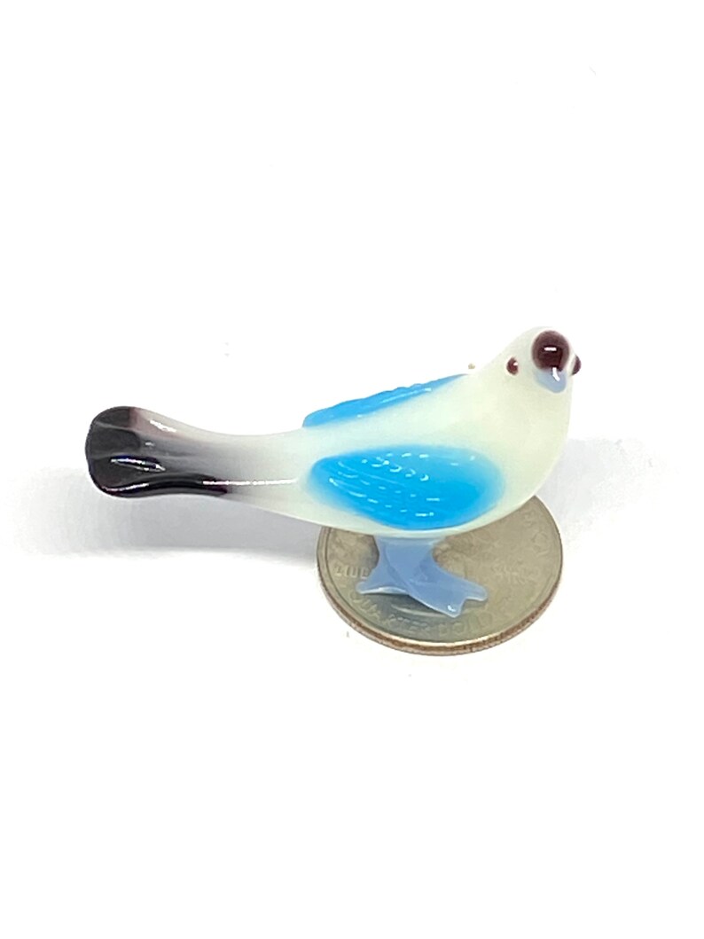 Art & Collectibles Vintage Micro Glass Bird Figurine Vintage Mini Bird ...