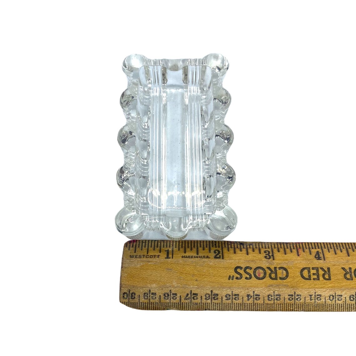 1920s Crystal Salt Cellar Art Deco Large Ribbed Rectangular - Etsy