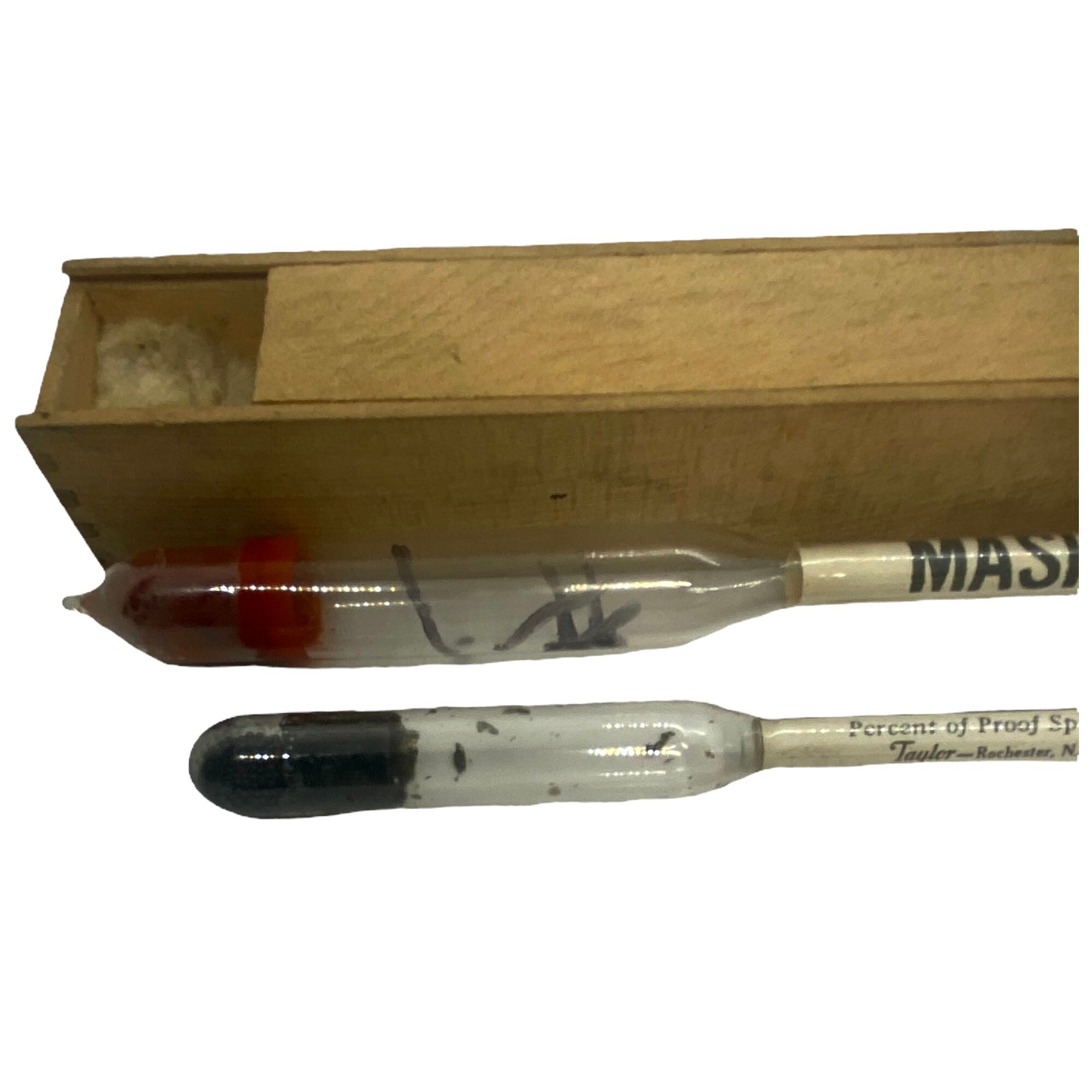Antique Glass Hydrometers 2 in Wood Box Old Taylor Instrument - Etsy