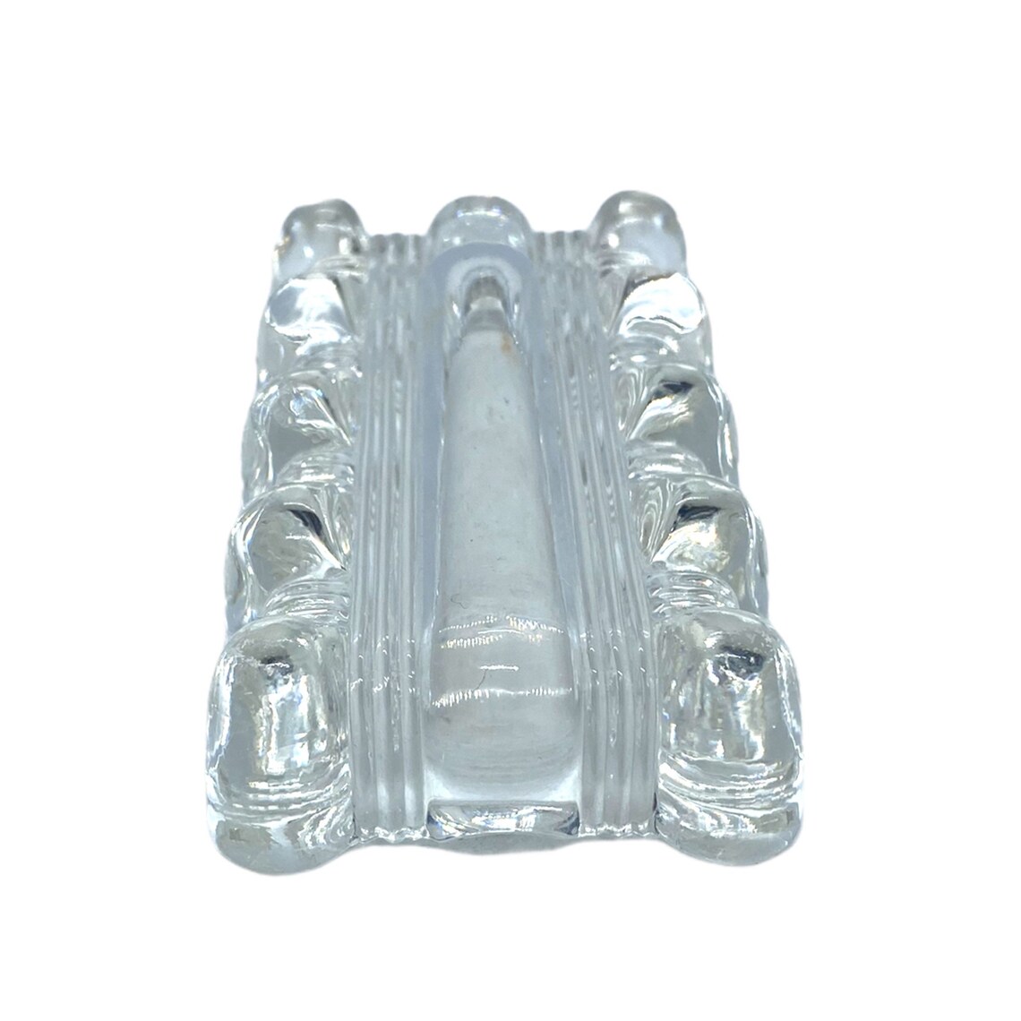 1920s Crystal Salt Cellar Art Deco Large Ribbed Rectangular - Etsy