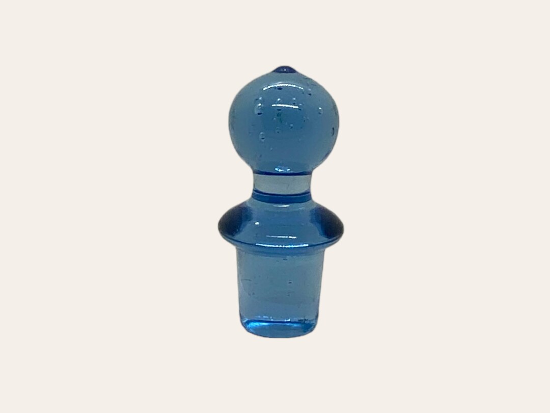Vintage Bubble Glass Stopper Fancy Decanter Bottle Unique Home - Etsy