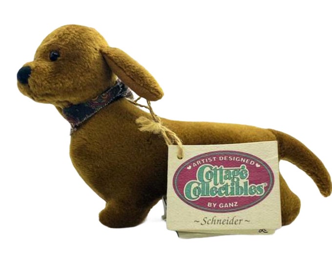 1990s Ganz Plush Dachshund Schneider Dog Ganz Cottage Collectible Plush ...