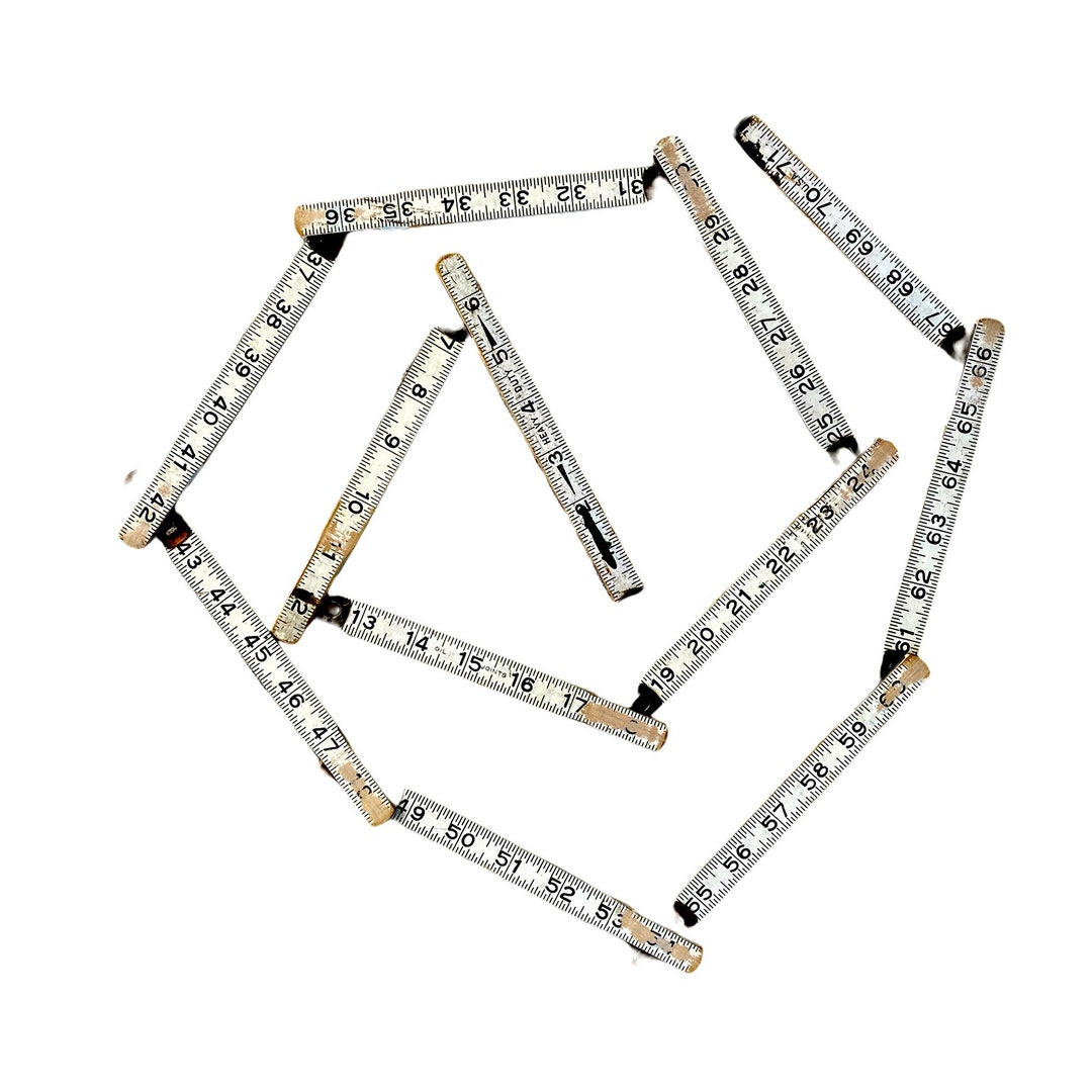 Vintage 6ft White Stanley Victor Engineers Ruler 816 Perfect for DIY ...