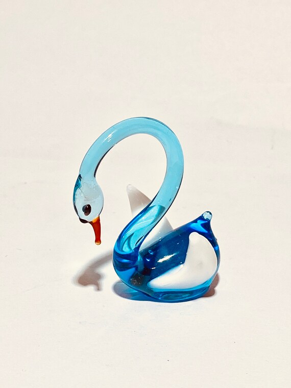 Art & Collectibles Vintage Micro Glass Bird Figurine Vintage Mini Bird ...