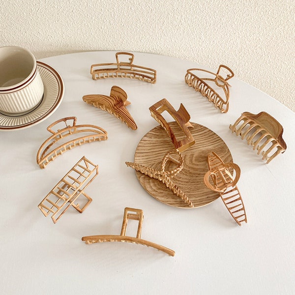 Wood Hair Claw - Etsy