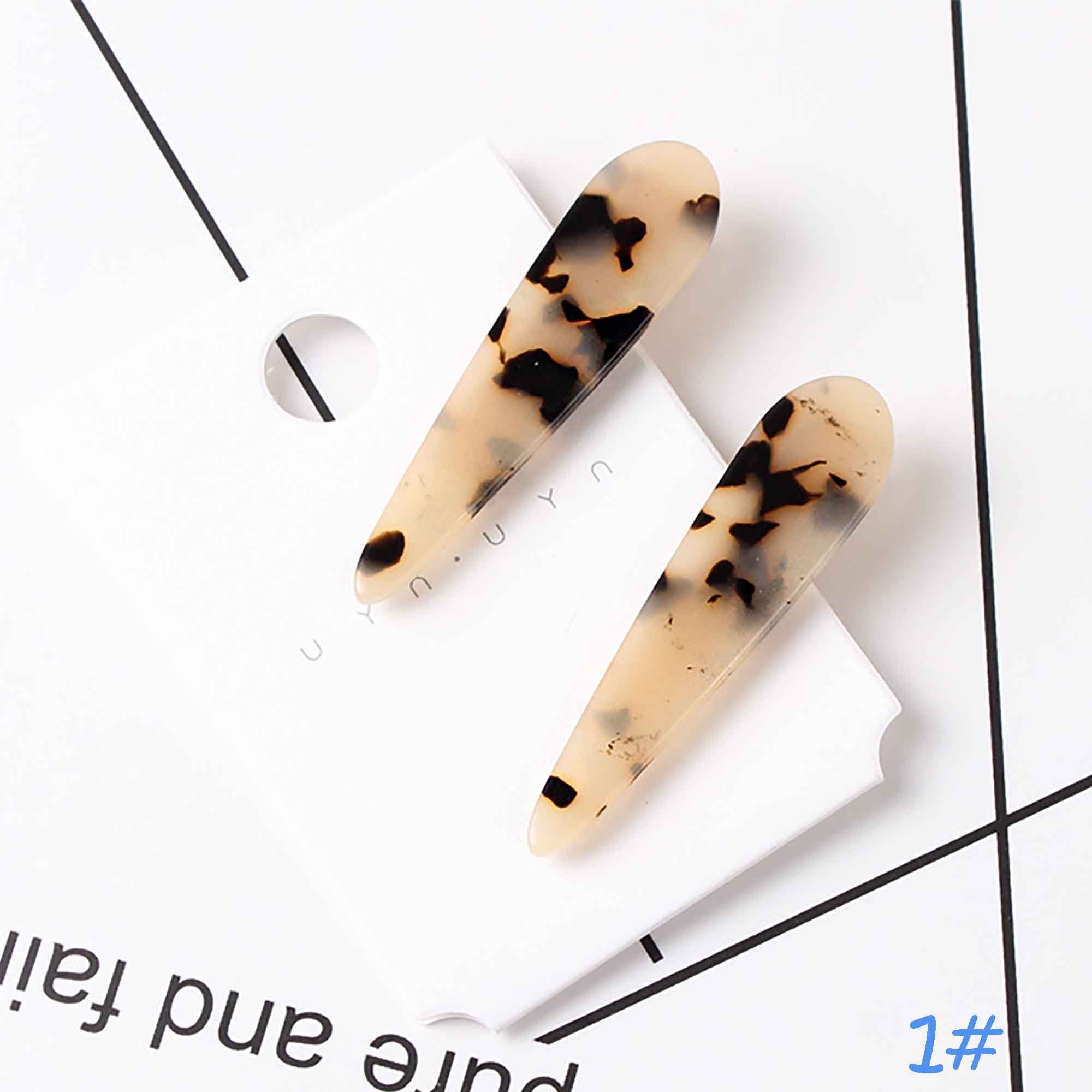 Fashion Simple Leopard Hairpin Acrylic Hairpin Light/dark - Etsy