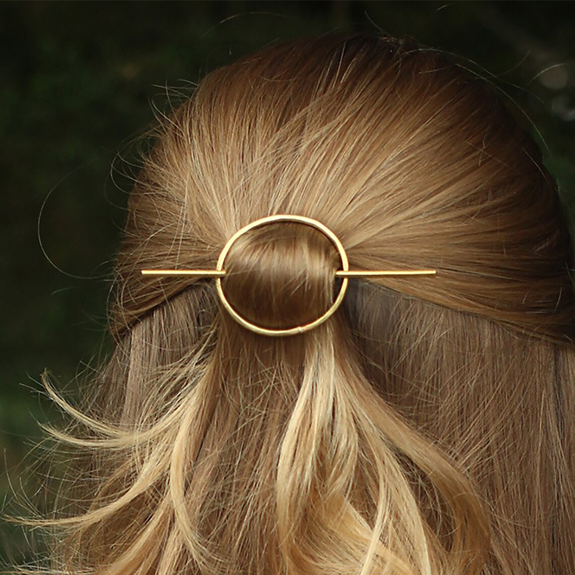 Retro Hair Clasp Half-blinking Hair clip Geometric Circle | Etsy