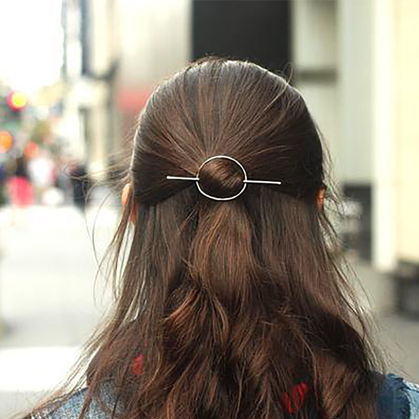 Retro Hair Clasp Half-blinking Hair clip Geometric Circle | Etsy
