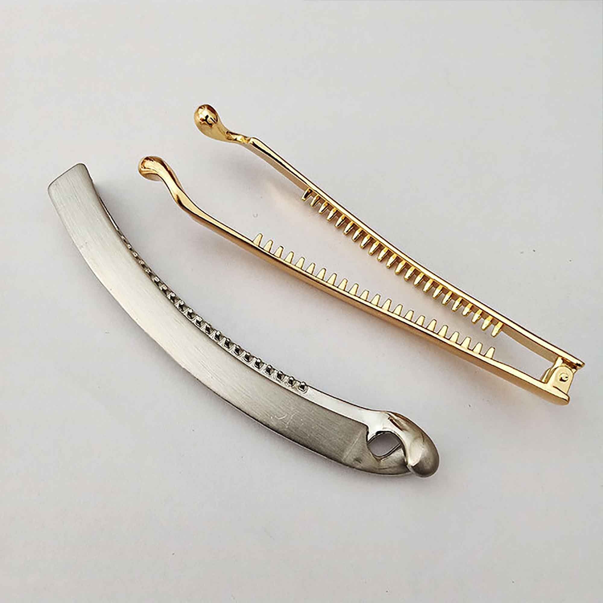 Punk Style Metal Hair Clip Drawing Tooth Clip Ponytail Hair - Etsy