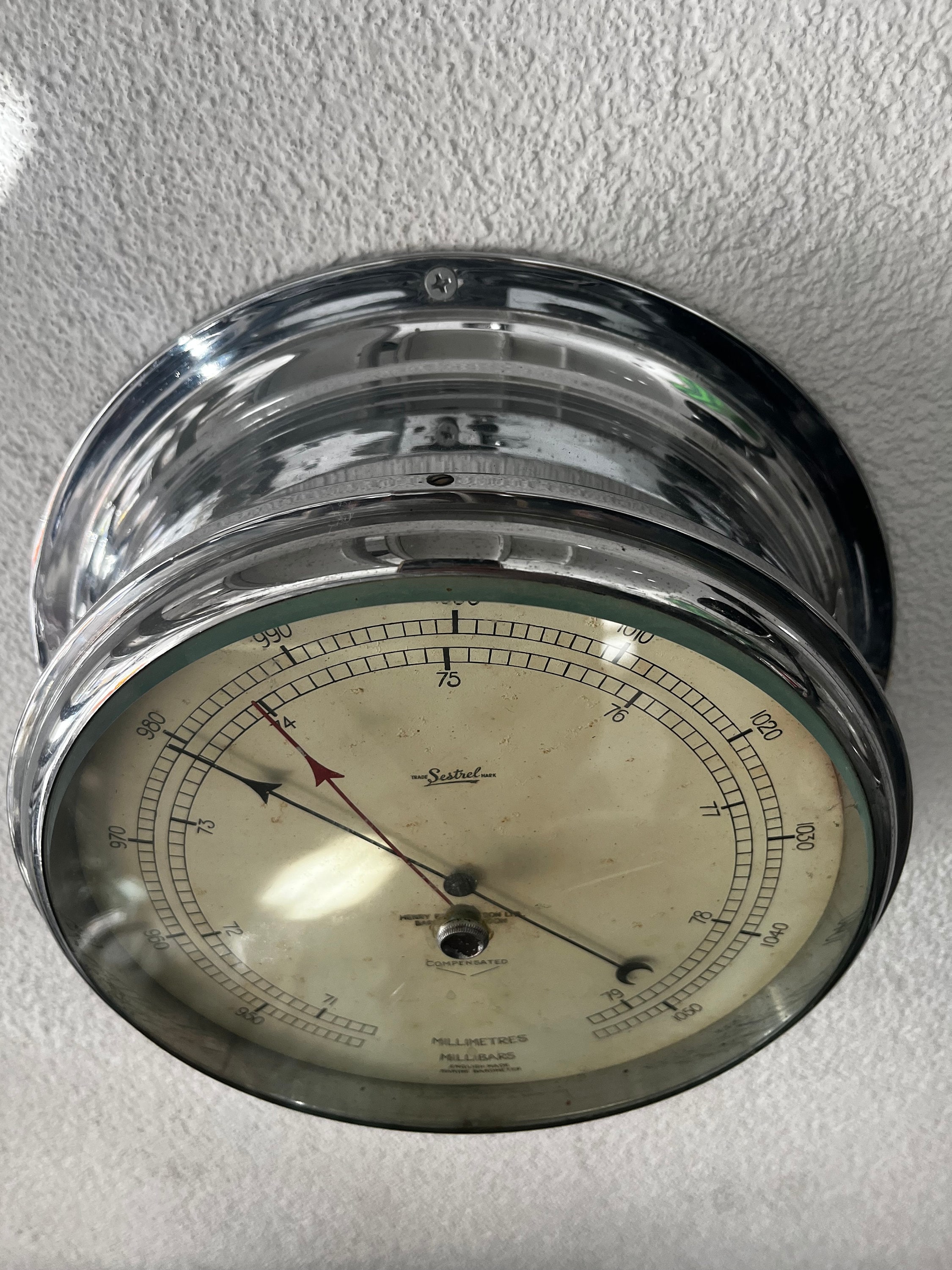 Sestrel Marine Aneroid Barometer Signed “henry Browne & Son Ltd ...