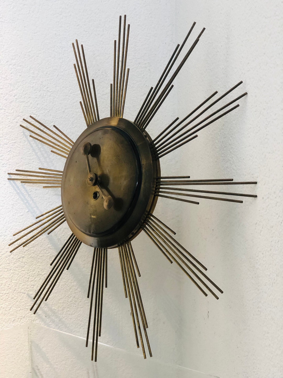 Mechanical Clock in the Shape of the Sun, 1960s - Etsy