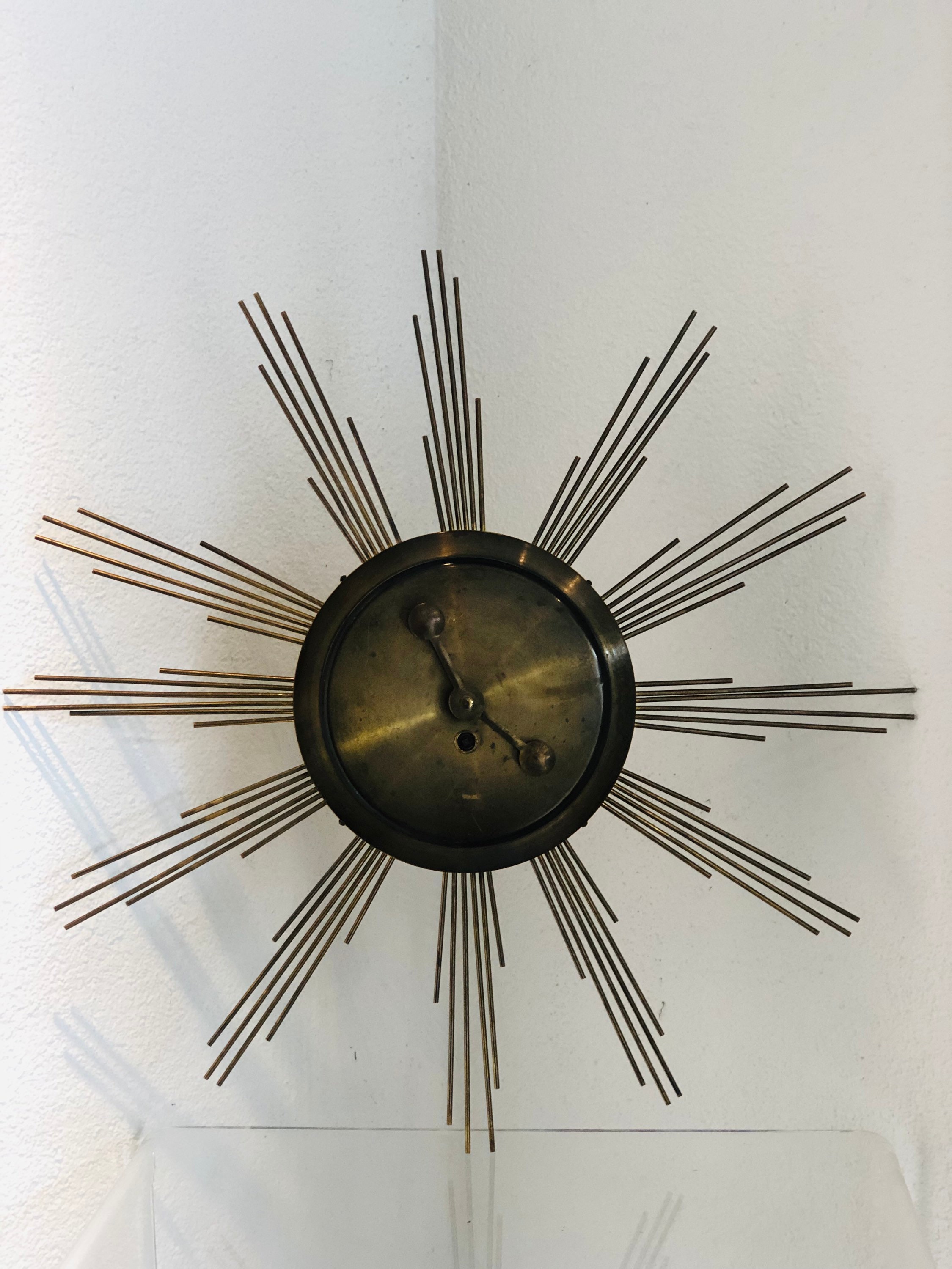 Mechanical Clock in the Shape of the Sun, 1960s - Etsy