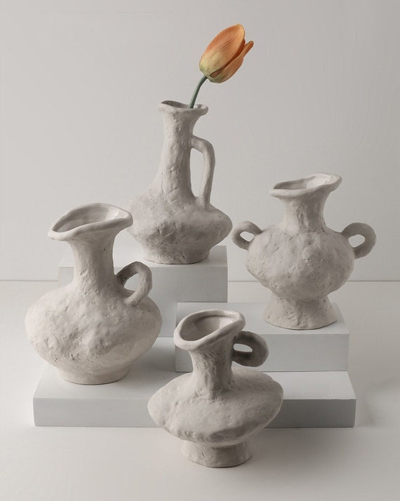 Simple Style Ceramic Vasevintagethe Unglazed Body Pottery - Etsy