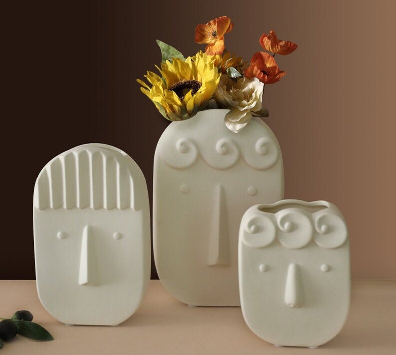 Funny Face Vase/ Ceramic Face Vase / Handmade Ceramic Vase / - Etsy New ...