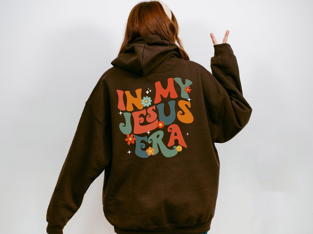 Retro Groovy in My Jesus Era Retro Christian Sweatshirt, Boho Faith ...