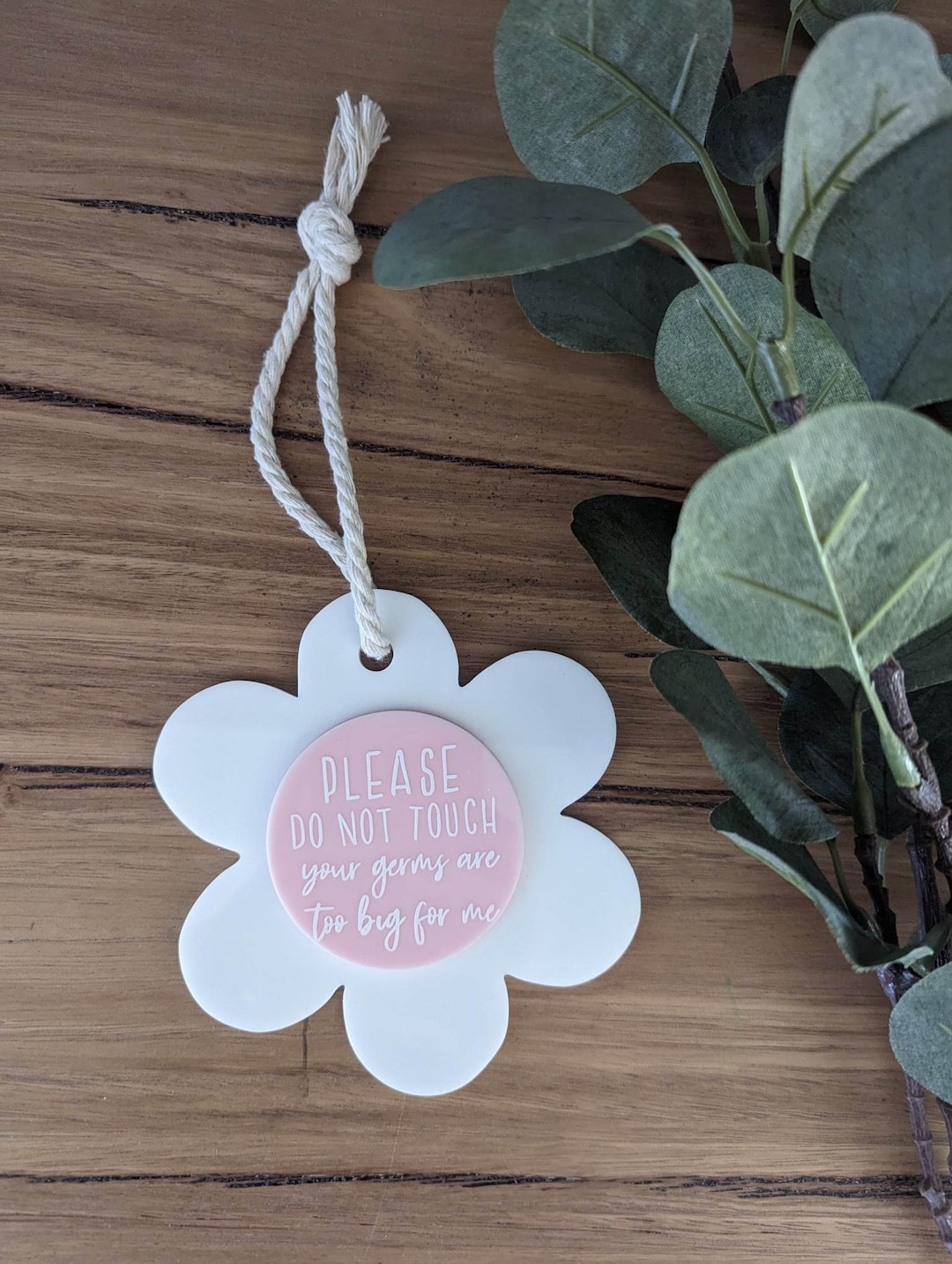 CLEARANCE - SHOP CLOSING - Daisy Do Not Touch Baby Sign | Pram Sign ...