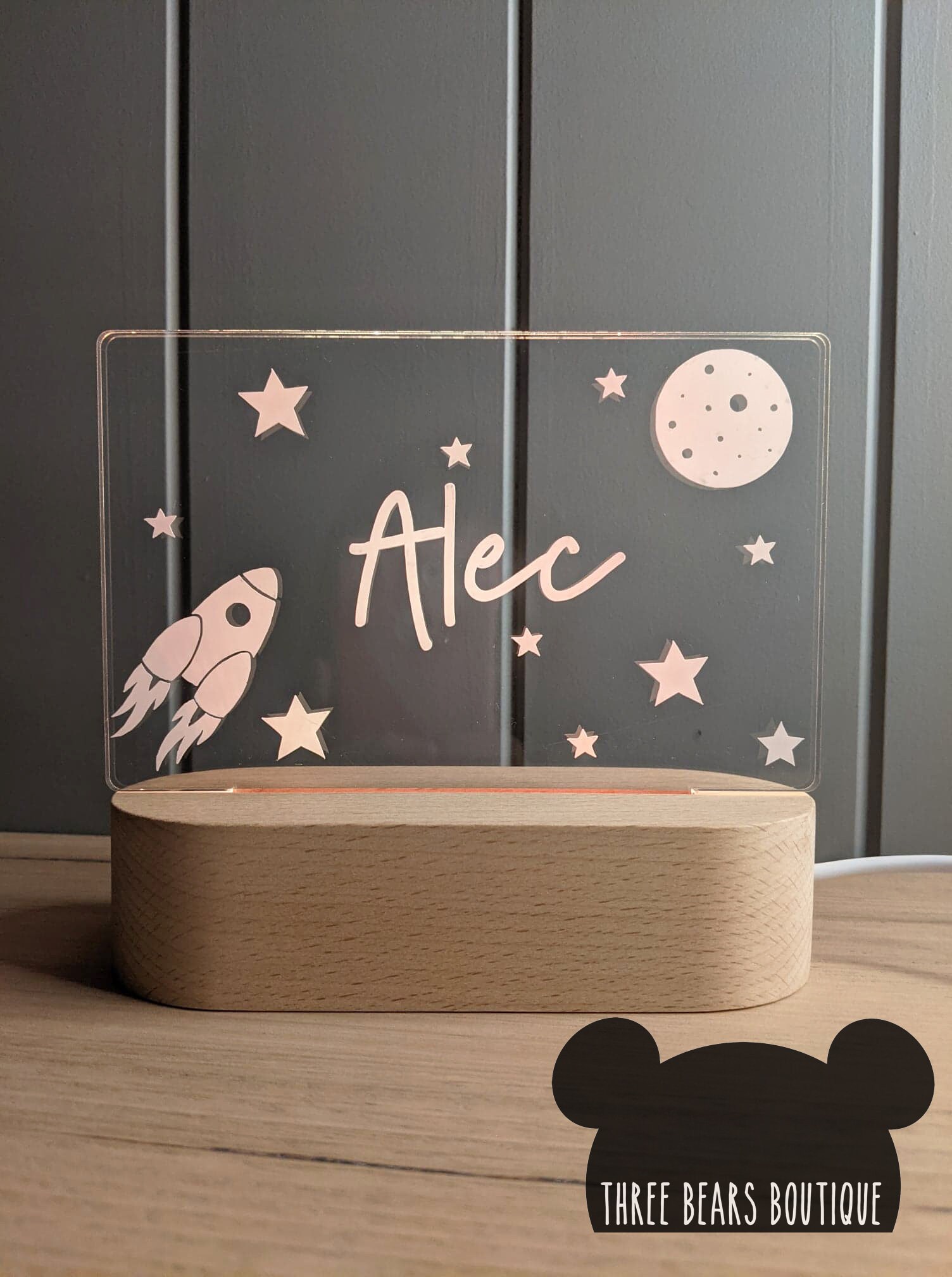Personalised LED Night Light Custom Light Personalised Gift | Etsy