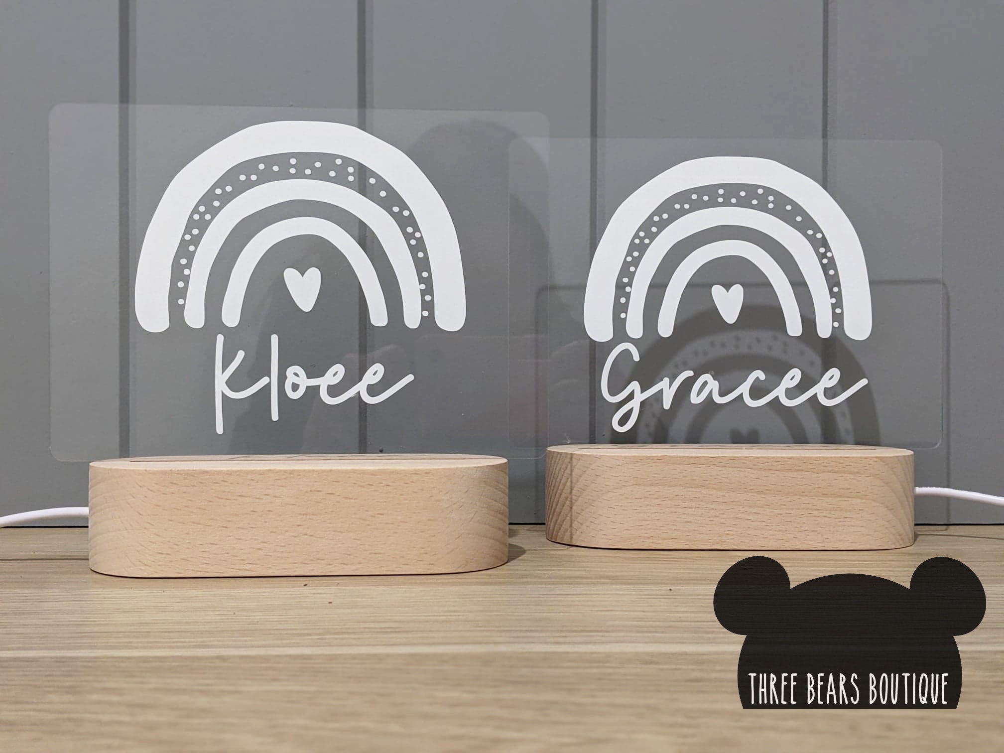 Personalised LED Night Light Custom Light Personalised Gift - Etsy ...