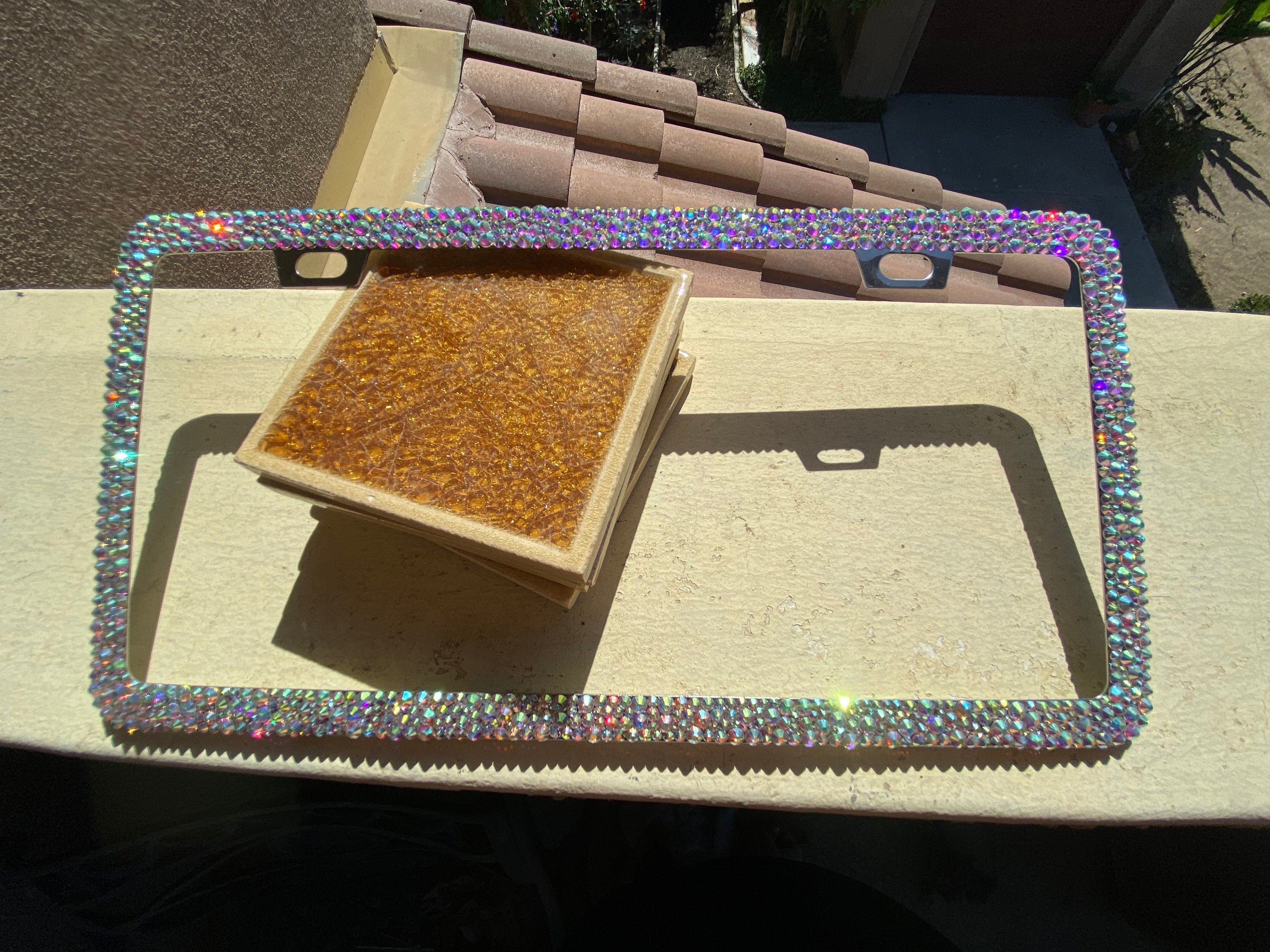Gorgeous Blinged Out *slim* and *thick* License Plate Frame(s) Hardware ...
